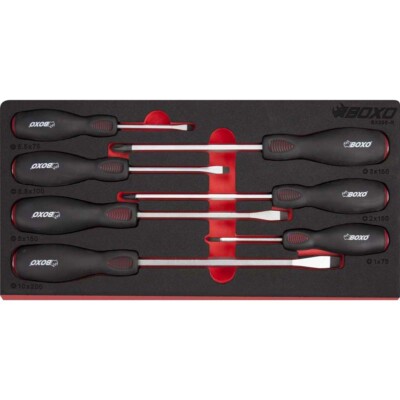 Boxo BX096-R Pound Through Screwdriver Set In EVA Foam - 7 Piece | eBay UK