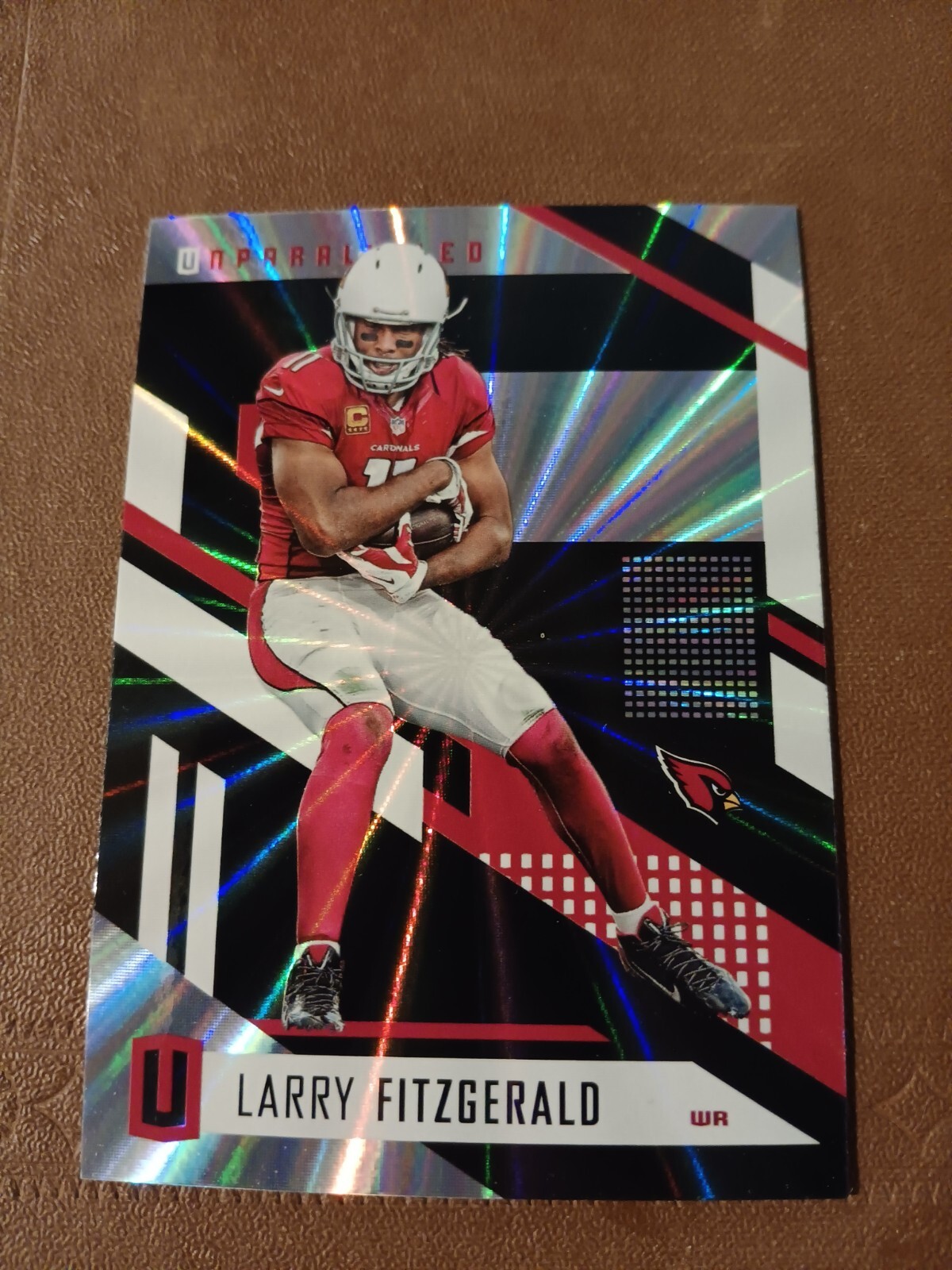 2017 LARRY FITZGERALD PANINI UNPARALLELED CARD RAINBOW SPOKES #179 ...