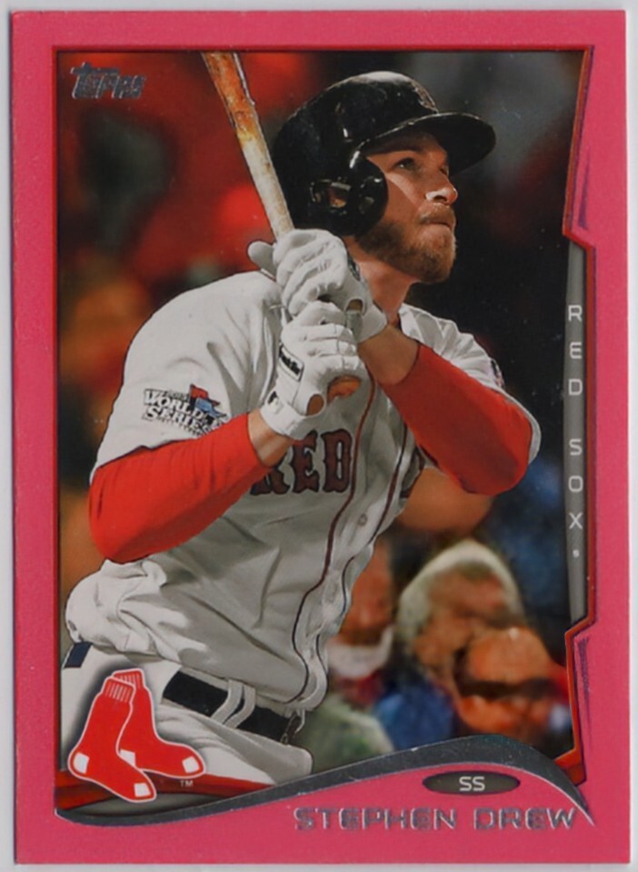 2014 Topps Mini Pink Stephen Drew Card 25/25 #585 | eBay
