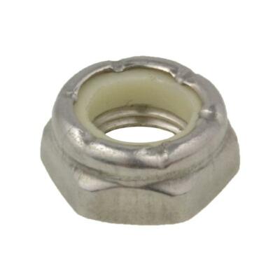 THIN Hex NYLOC Nut 1/2" UNF Imperial Fine Lock Jam Stainless A2-70 G304 ...