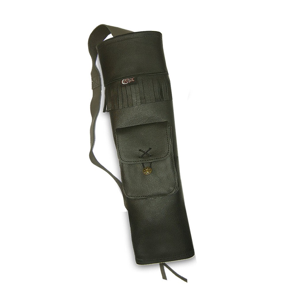 LONGBOW/HORSE BOW/RECURVE/COMPOUND BOW LEATHER SHOULDER BAG BACK ARROW ...