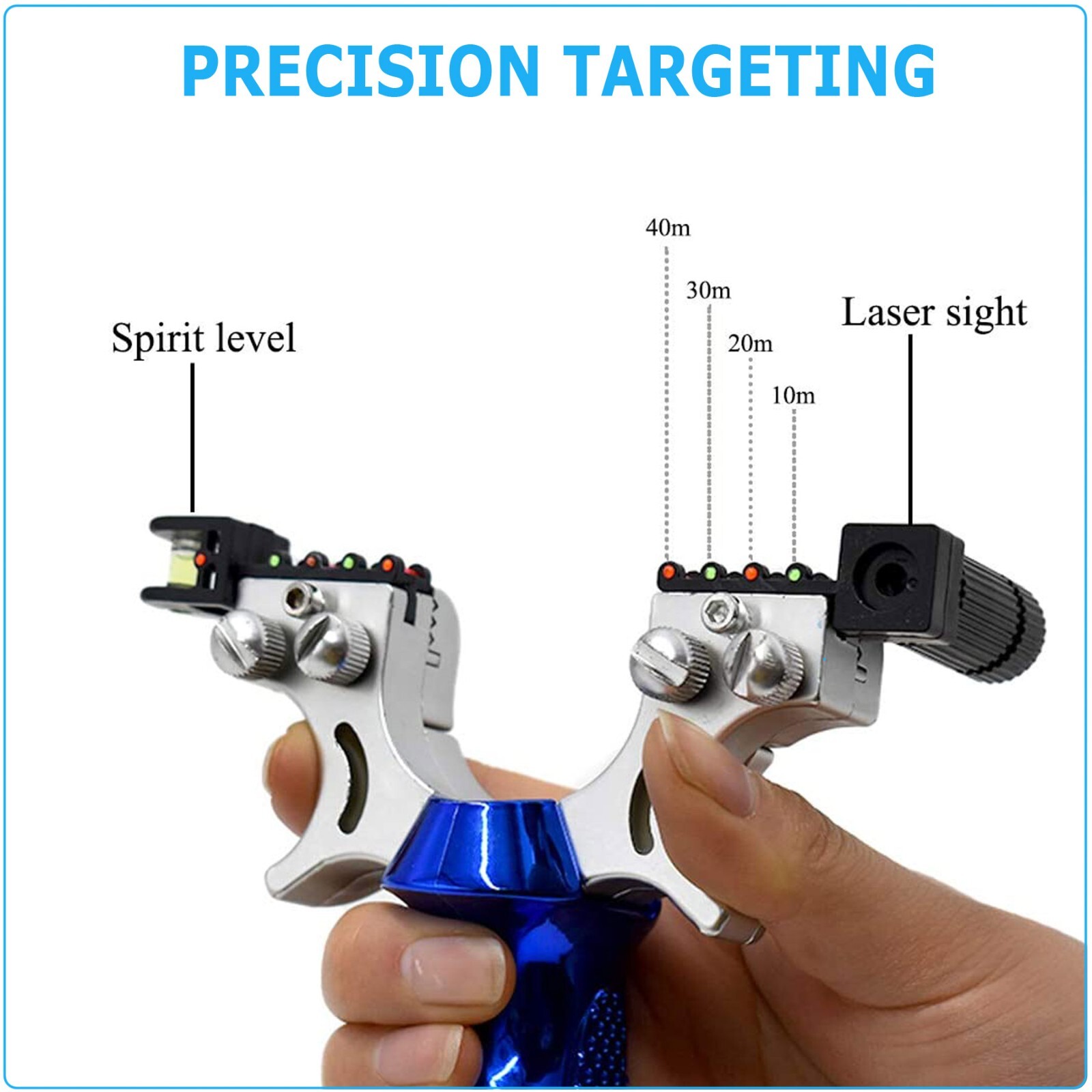 Hunting Professional Catapult Laser Slingshot With Rubber Aim Point ...