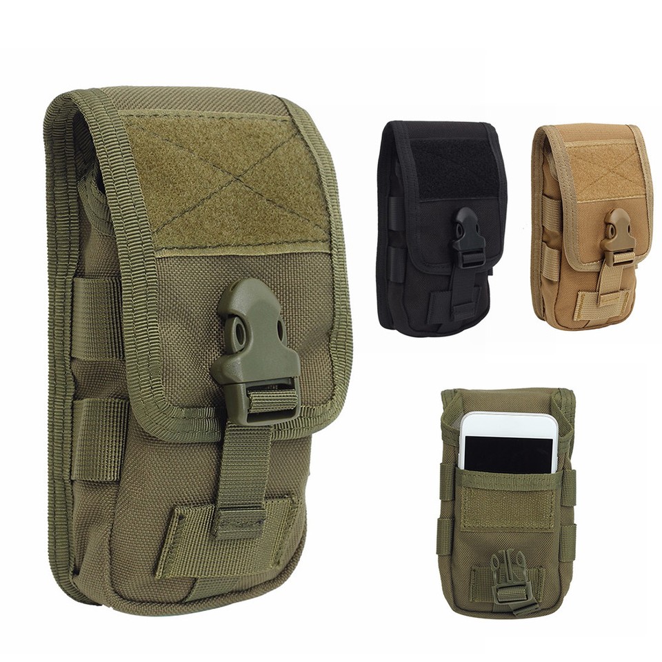 Universal Tactical Army Bag Mobile Phone Pouch Belt Loop Hook Phone ...