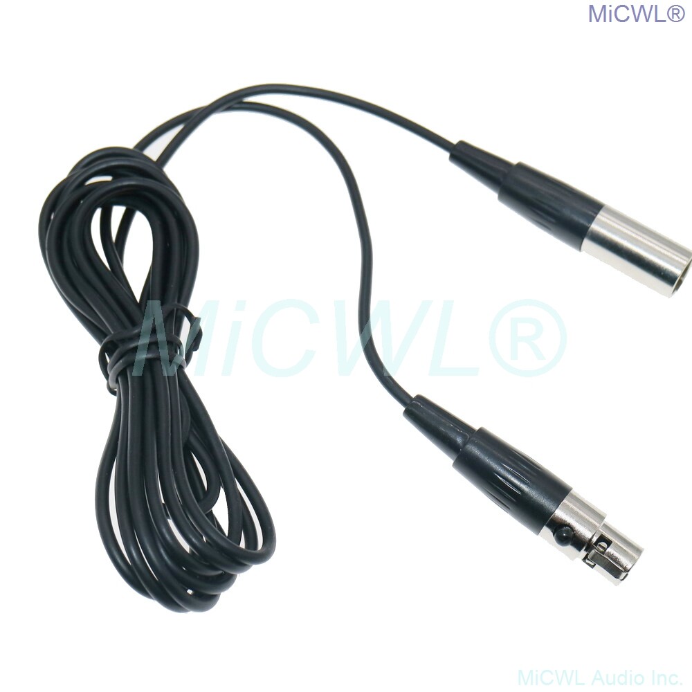 TA4F mini Female to Male TA4F 4Pin adapter for Shure Microphone 2m ...