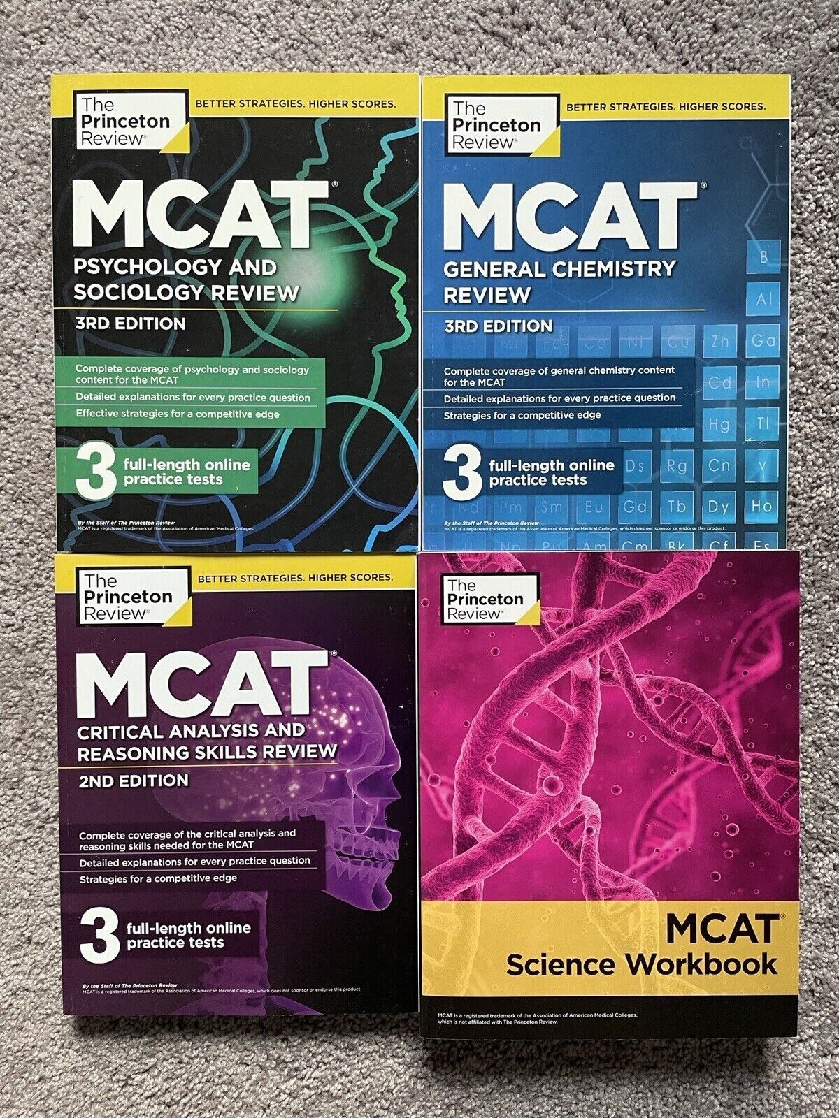 Princeton Review MCAT Subject Review Complete Box Set (3rd Edition ...