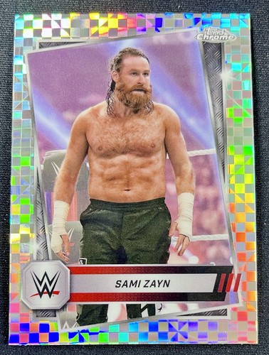 Sami Zayn 2025 Topps Chrome WWE XFRACTOR REFRACTOR Card #103 | eBay