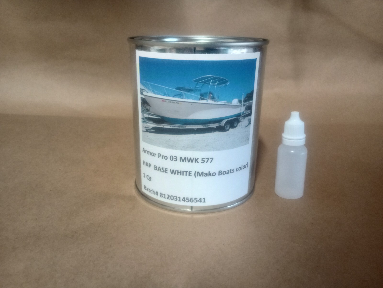 White gelcoat Base White (Mako Color) repair kit with wax with Hardner ...