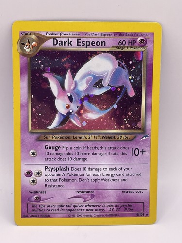 Dark Espeon Pokemon TCG Neo Destiny 4/105 NM/Mt | eBay