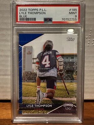 Lyle Thompson 2022 Topps Premier Lacrosse League PLL Blue Parallel /99 ...