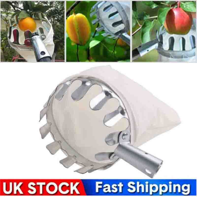 Farm Metal Fruit Picker High Apple Tree Catcher Tool Fruit Picking ...