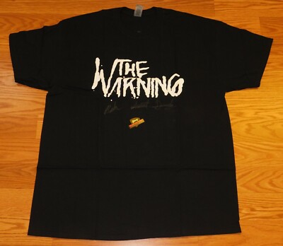The Warning Band Signed Logo Concert T Shirt XL Gildan Pau Villareal ...