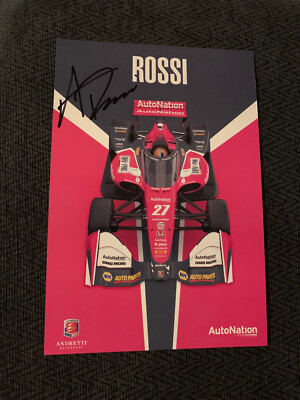 Alexander Rossi Indianapolis Indy 500 Signed Car Promo Card Autographed ...