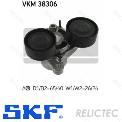 Tensioner Pulley V-Ribbed Aux Belt BMW:F20,F21,F30,F10,F31,F25,F34,E91 ...