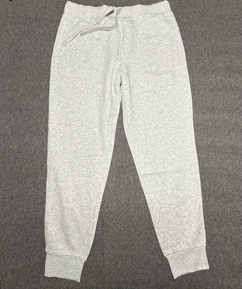 Members Mark Pants Mens Medium Light Gray Newport Fleece Joggers ...