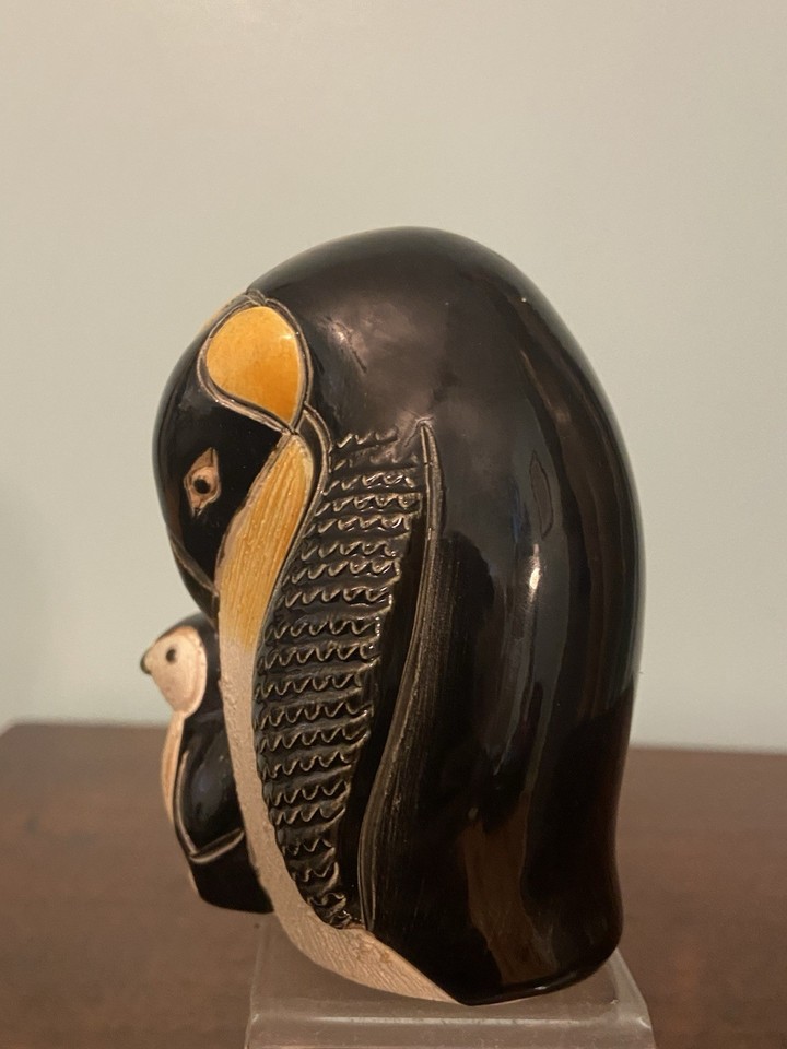 DeRosa Artesania Riconada Silver Anniversary Penguin And Chick Birds ...