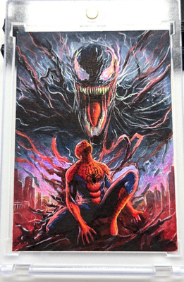 Marvel Spider-Man vs Venom - Hand Drawn 1/1 Sketch Card | eBay