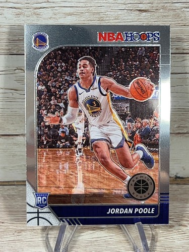 Jordan Poole 2019-20 NBA Hoops Premium Stock Rookie RC Base Card #223 ...
