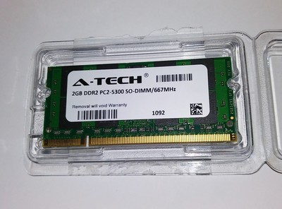 2GB STICK SODIMM DDR2 NON-ECC PC2-5300 667MHz 667 MHz DDR-2 DDR 2 2G ...