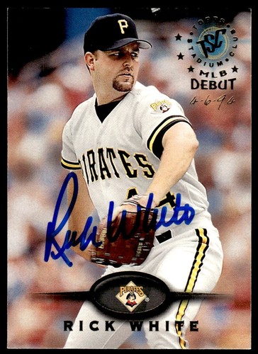 1995 Stadium Club Baseball Rick White Auto Pittsburgh Pirates #399 ...