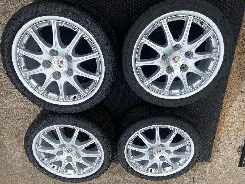 PORSCHE 996 18" Alloy Wheels Sport Design Alloy Wheels 10x18 ET65 8x18 ...