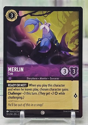 Disney Lorcana TCG Merlin Crab 50/204 Common NM | eBay