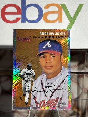 2023 Topps Chrome Platinum Logo Refractor Andruw Jones /499 Atlanta ...