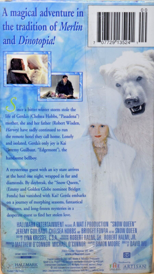 SNOW QUEEN VHS Hallmark 2002-Bridget Fonda | eBay