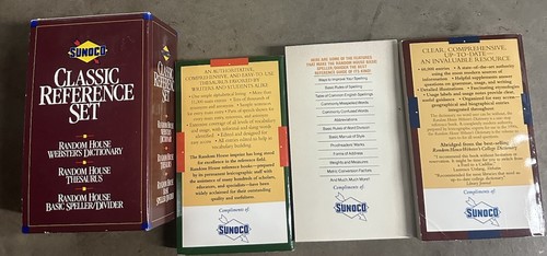 Sunoco 1980's Classic Reference Set Dictionary Thesaurus Speller | eBay