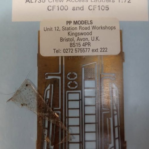 1/72 Crew Access Ladders 1:72 For CF100 CF105 PP Aeroparts Model AL735 ...