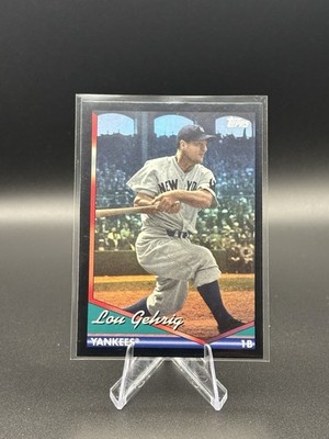 2024 Topps Archives - 1994 Topps Lou Gehrig #201 Black Foilboard | eBay