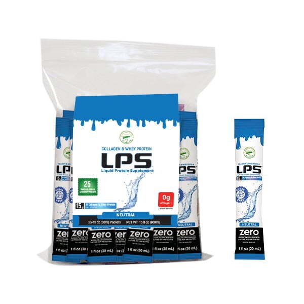 LPS Liquid Protein Supplement Collagen & Whey 15 Grams Neutral 1 Oz. 25 ...