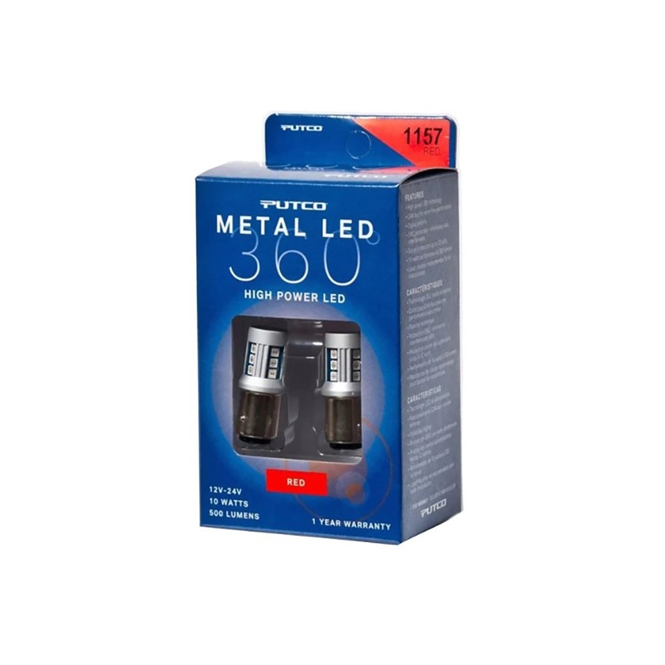 PUTCO LED Light Bulb 1157-Type Red Metal 360 Pair F-100 1961-1979 | eBay