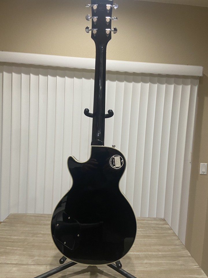 John Sykes Black LP Custom Replica Guitar , FULLY UPGRADED with PRO ...