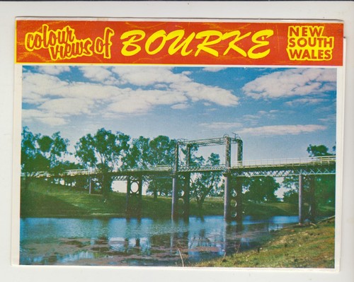 BOURKE NSW 7 SCENES INCL THE COURTHOUSE & SWIMMING POOL PITT FOLDOUT ...