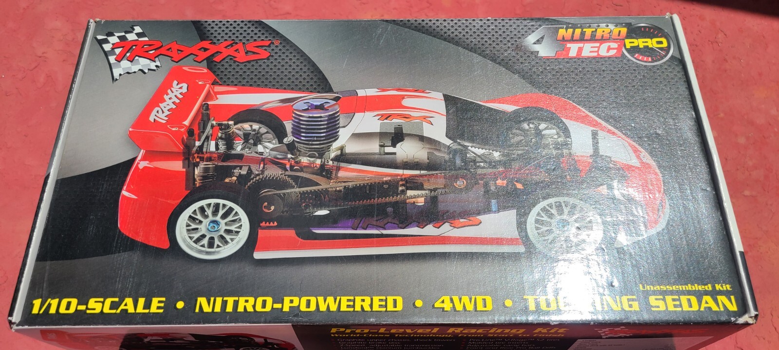 Traxxas Nitro 4-Tec Pro 4801 Kit OS .12 TR(p)-t Eng Turbo Head Mint RC ...