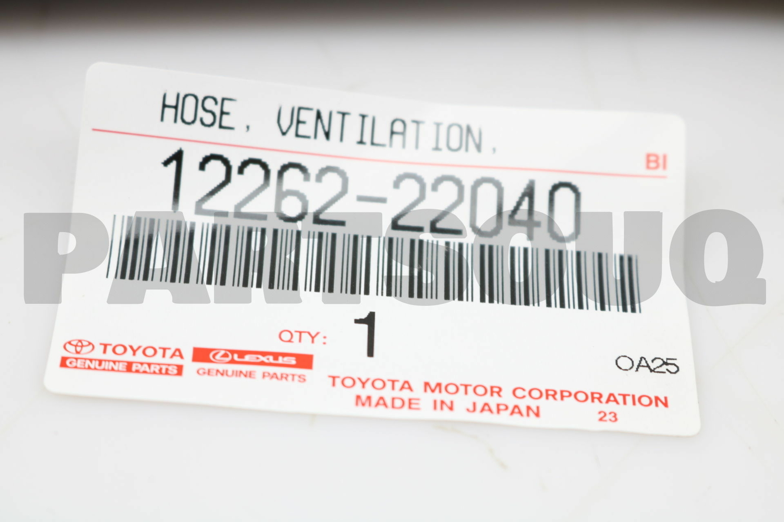 1226222040 Genuine Toyota HOSE, VENTILATION, NO.2 12262-22040 | eBay