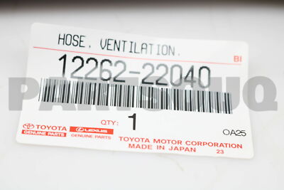 1226222040 Genuine Toyota HOSE, VENTILATION, NO.2 12262-22040 | eBay