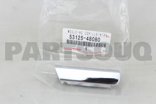 5312548080 Genuine Toyota MOULDING, RADIATOR GRILLE, CENTER RH 53125 ...