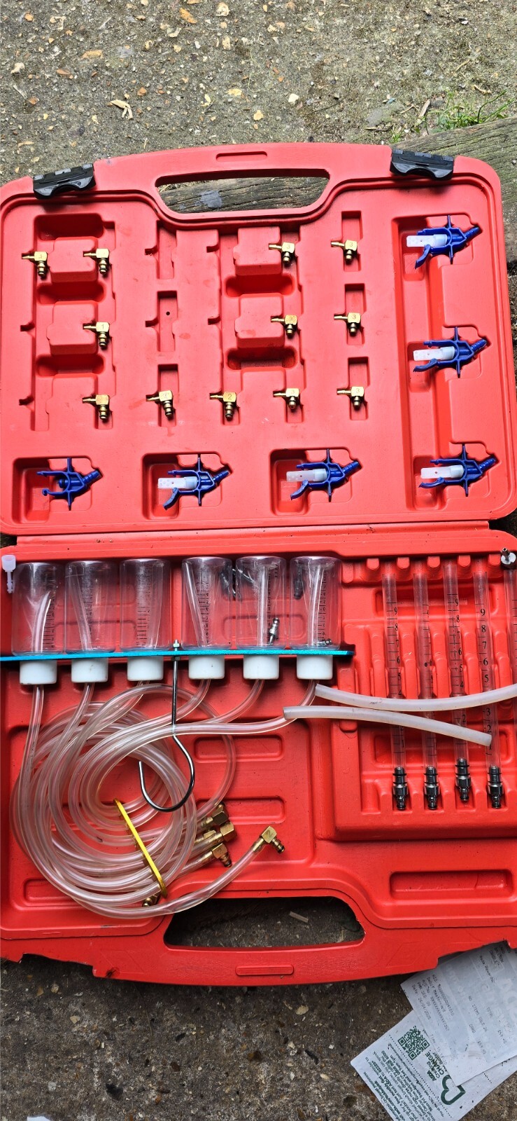 6 Cylinder Diesel Injector Flow Meter Adaptor Set Common Rail Leak Off ...