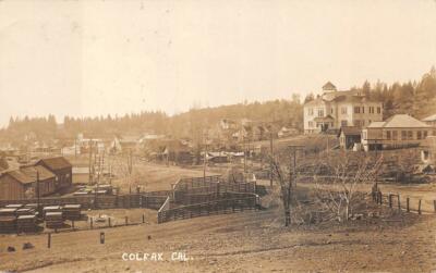 RPPC COLFAX CALIFORNIA LUMBER YARD TOWN VIEW REAL PHOTO POSTCARD 1908 ...