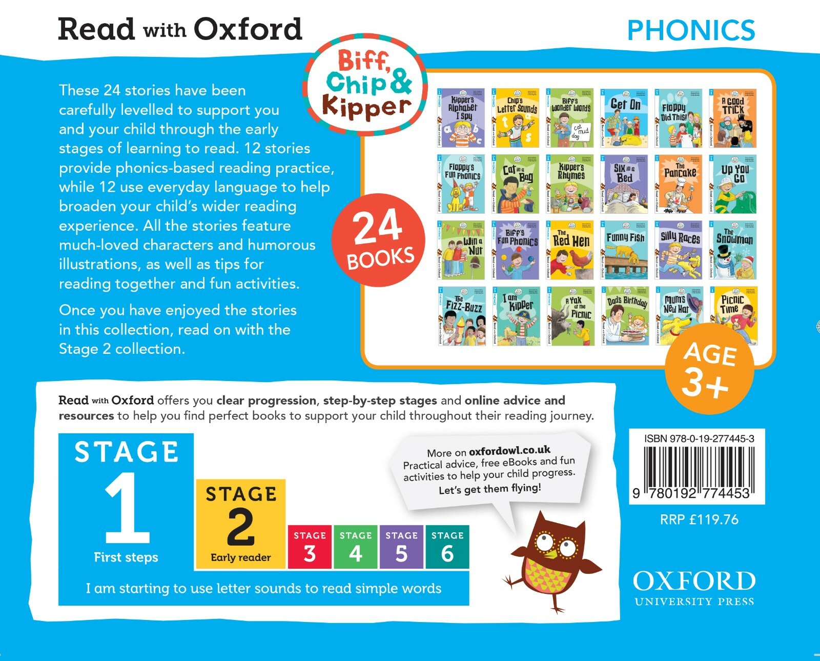 Biff, Chip and Kipper Stage 1 Read with Oxford: 3+: 24 Books Collection ...