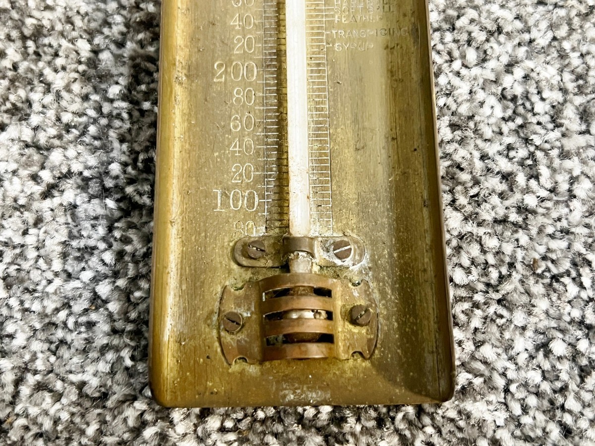 Antique Brass Thermometers Antique Brass Thermometer / Taylor