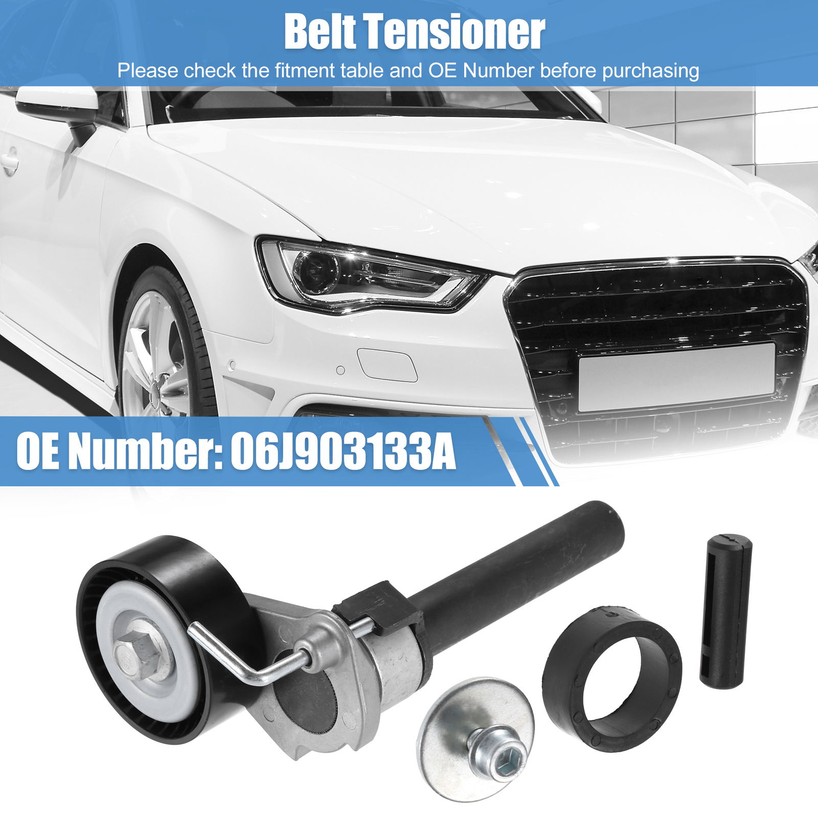 Accessory Drive Belt Tensioner Assembly for Audi A3 2.0L 2008-2013 No ...