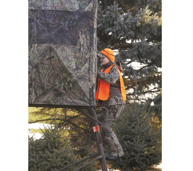 6 Feet Tall 4x4 2 Man Tripod Stand Hunting w/ Blind Deer Wrap ...