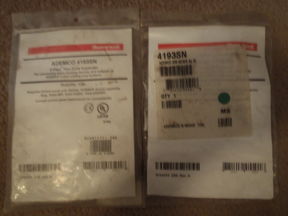 Ademco 4193SN V-Plex Two Zone Expander / Honeywell | eBay
