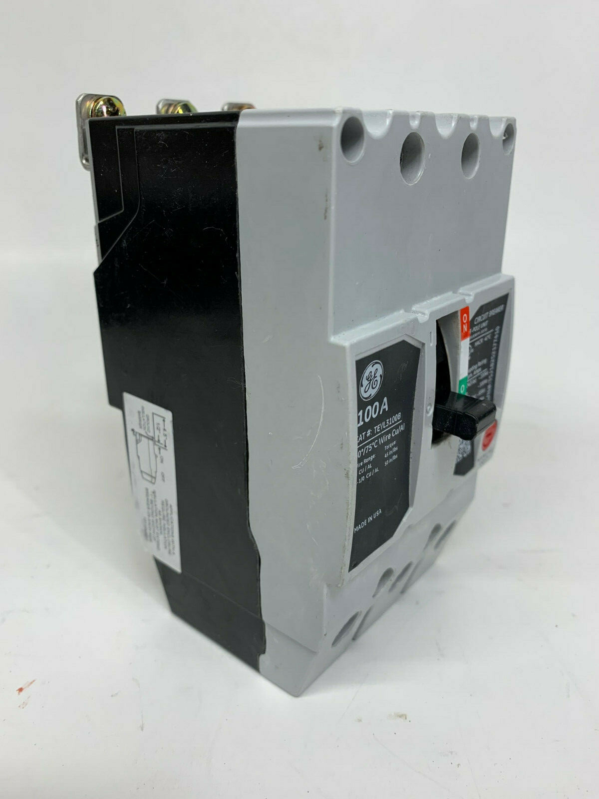 TEYL3100B GE 100 Amp 480V 3 P Bolt On Circuit Breaker General Electric ...