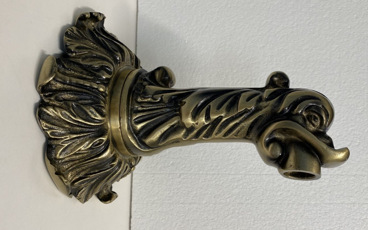 Unique Decorative Brass Garden Spigot/Faucet with Wall Plate, NEW | eBay