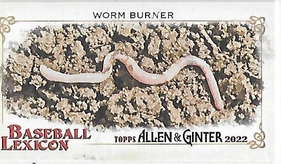 2022 Topps Allen & Ginter Baseball Mini Baseball Lexicon Worm Burner | eBay