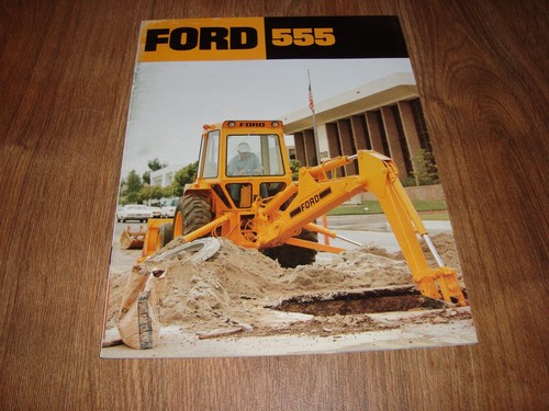 Ford 555 Backhoe Loader AD-1060 Information Brochure Catalog | eBay