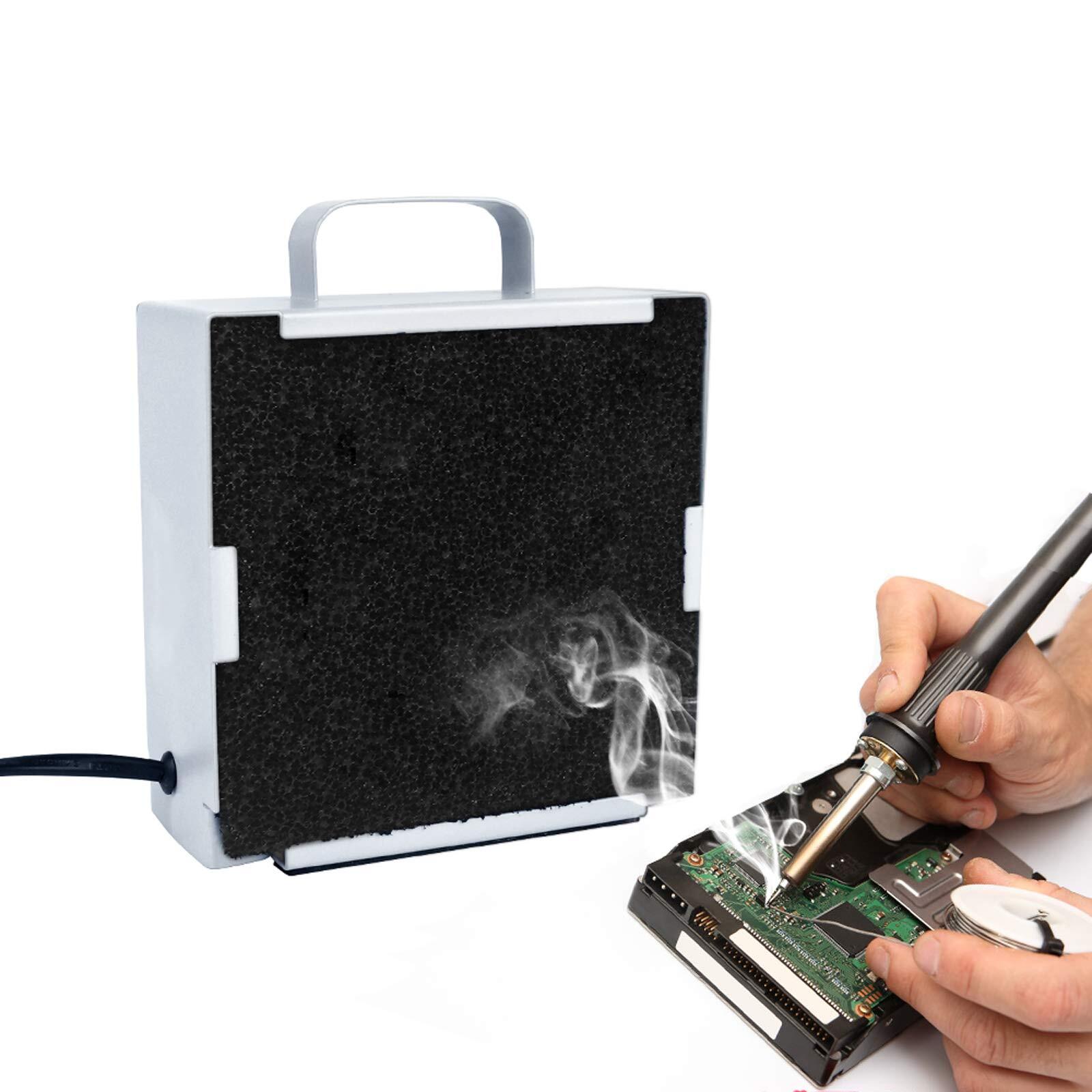 Solder Smoke Absorber Fume Extractor Fan with Carbon Filter